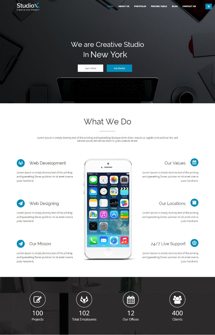 15+ Template Situs Satu Halaman Terbaik Dengan Desain yang Responsif ...