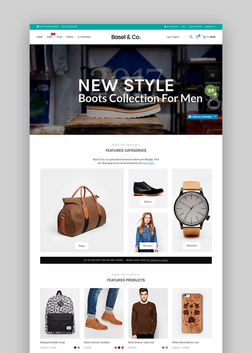 18+ Melhores temas do Shopify com designs responsivos para 2018 ...