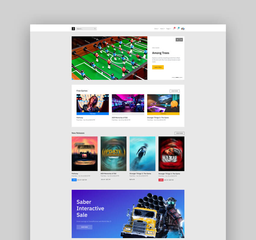 25+ Awesome & Fun Gaming Website Templates HTML5 (Free & Premium ...