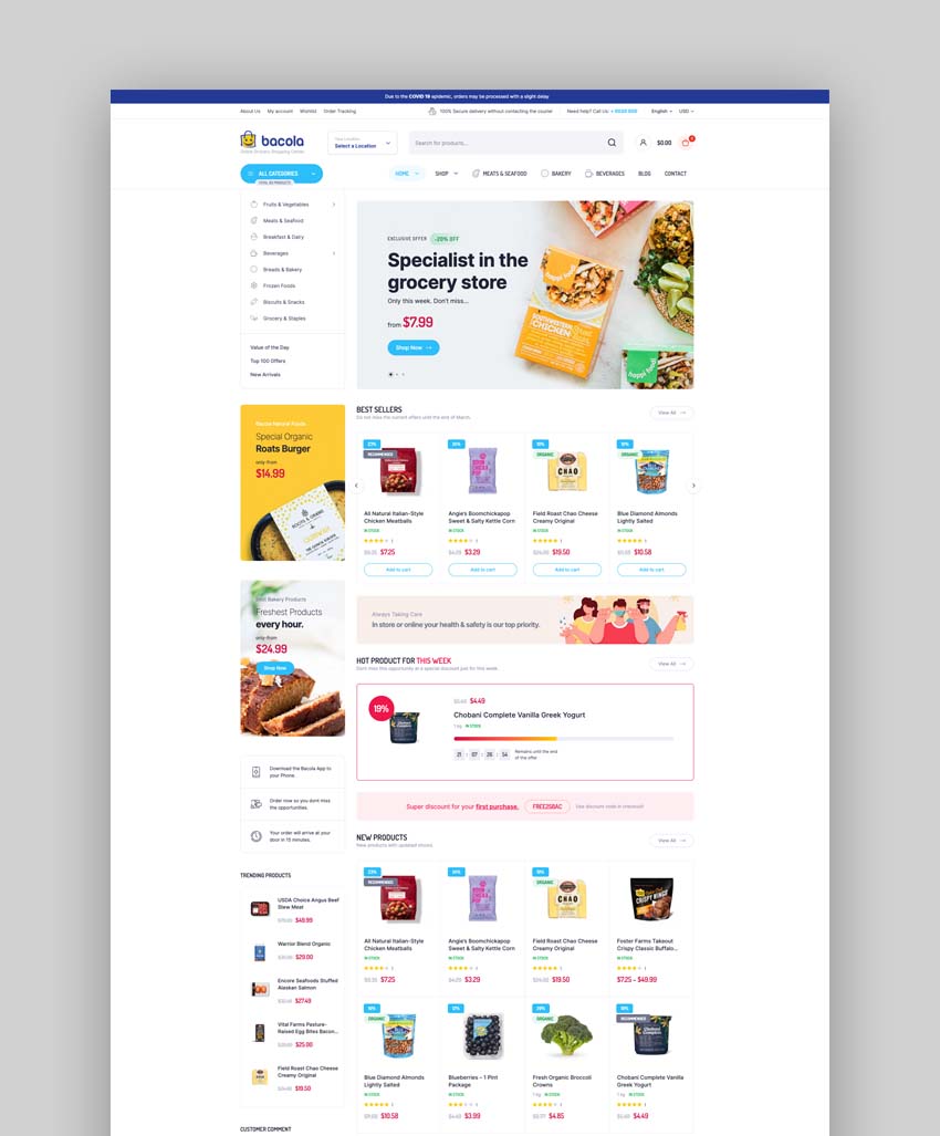 20 Food and Grocery Store WordPress Themes (Free and Premium) | Envato ...