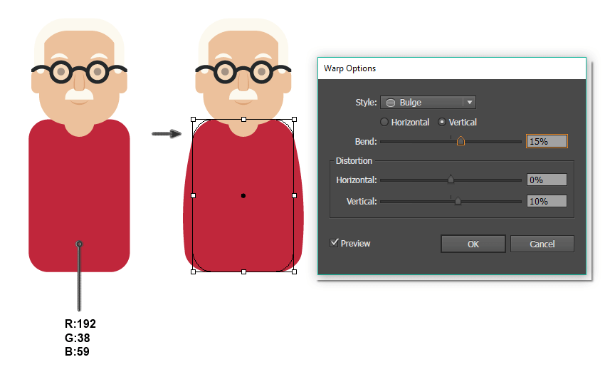 How to Create an Elderly Man Illustration in Adobe Illustrator | Envato ...