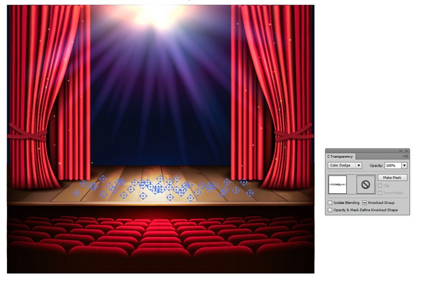 How to Draw a Festive Theatre Stage in Adobe Illustrator