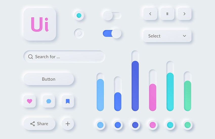 15 Top Soft UI and Neumorphic UI Kits | Envato Tuts+