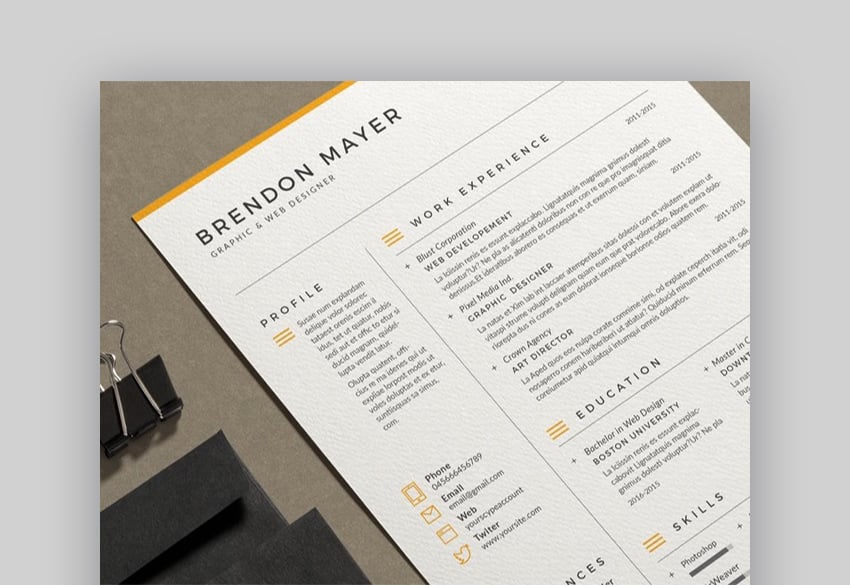20 Resume Templates Sederhana (Mudah untuk Dikustom & Diedit dengan ...