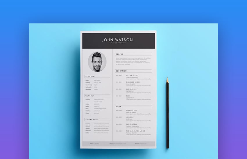 Best in 2022: 35 Professional Resume CV Design Templates (Cool + Modern)