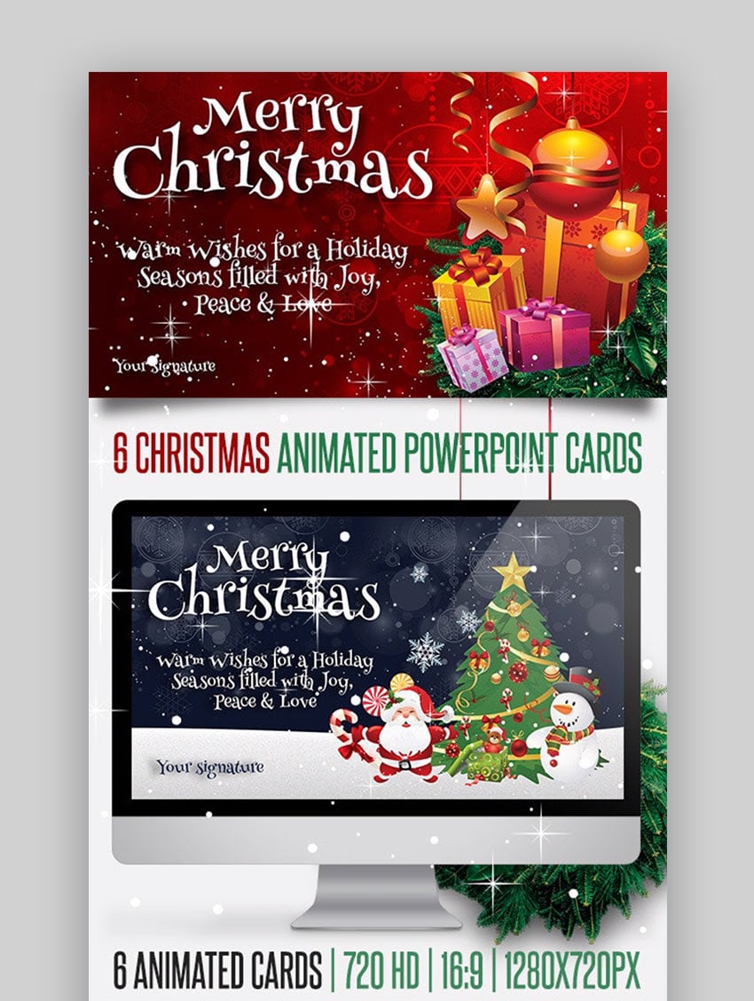 18 Best Free Christmas PowerPoint Templates With Holiday Winter Designs ...