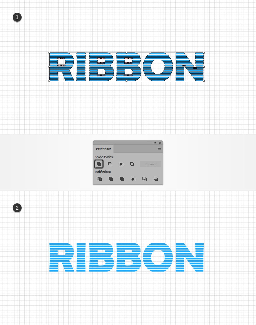 How to Create a Wrapped Ribbon Text Effect in Adobe Illustrator ...