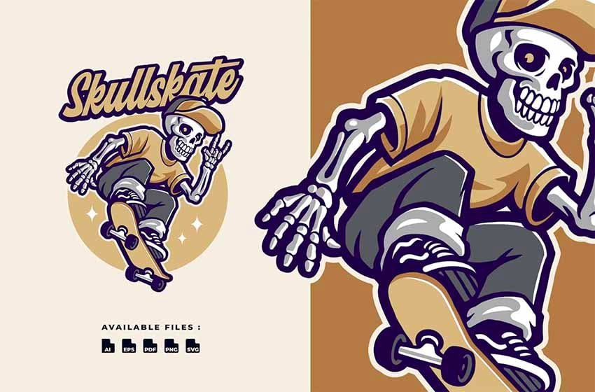 36 Cool Skeleton Logo Designs | Envato Tuts+