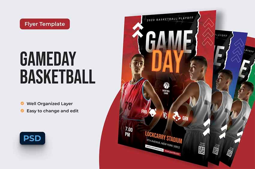 24 Best Basketball Flyer Templates (Camp, Tryout, Tournaments) | Envato ...