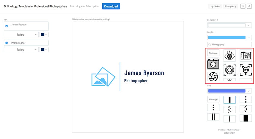 How to Make a Photography Logo Design Quickly (With Online Creator ...