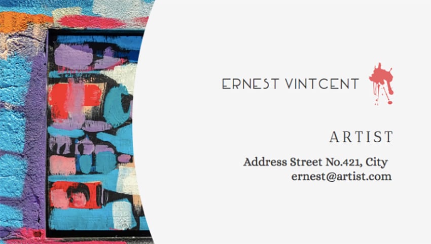 20+ Best Artistic Business Card Designs (For Creatives & Artists in ...