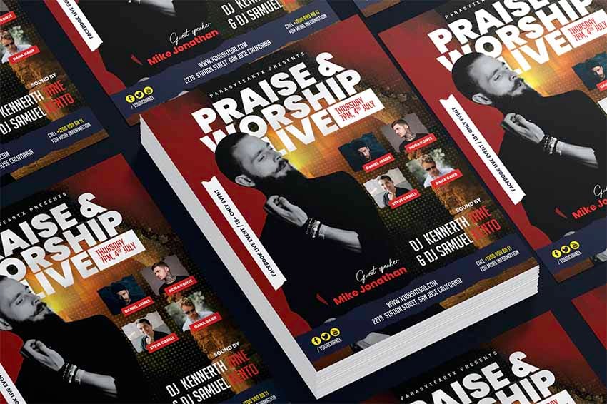 29 Best Church Flyer Background Templates (Religious Events 2025 ...