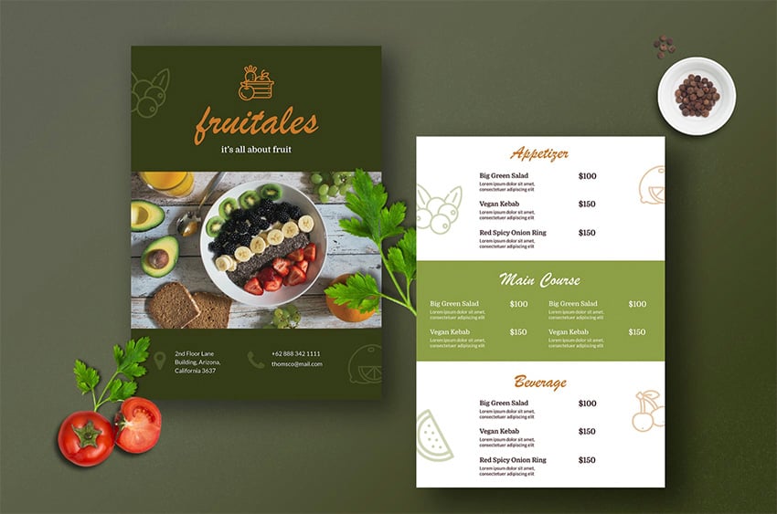 36 Ideas Creativas de Diseño Gráfico de Menú para Plantillas de Menú de ...