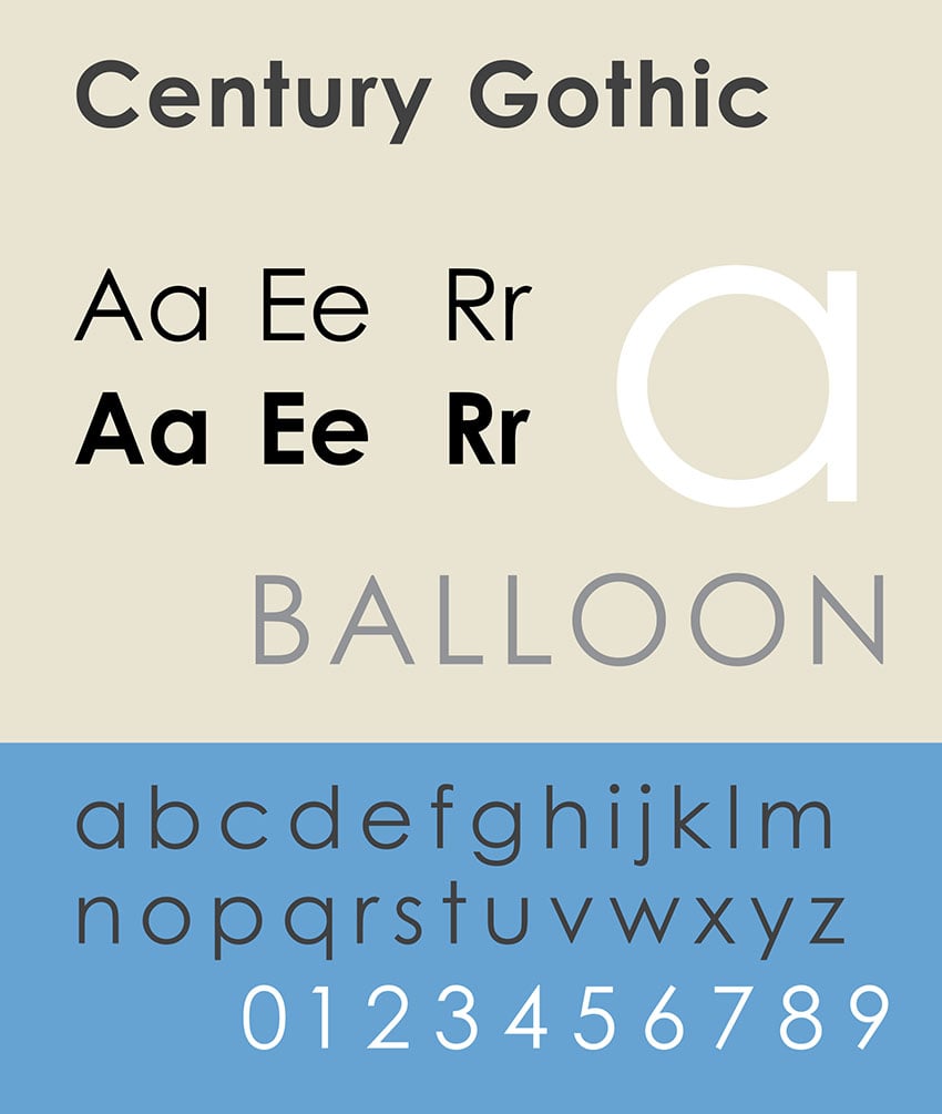 Fonts Similar to Century Gothic | Envato Tuts+