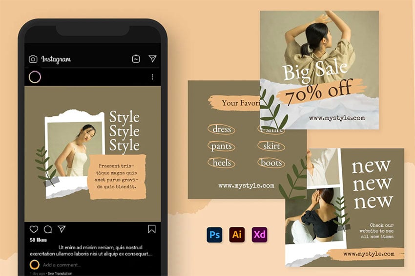 44 Best Instagram Layout Ideas (using Instagram Grid Templates ...