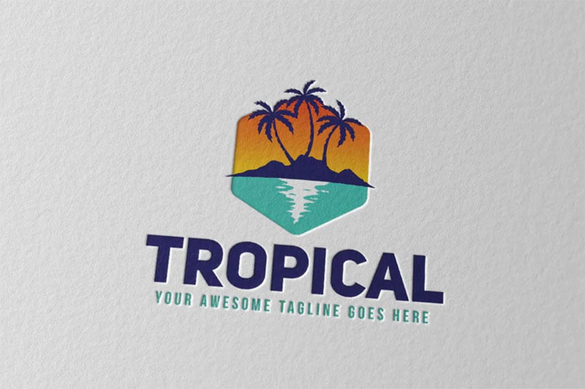 40+ Best Tropical Logo Designs (Palm Trees & Tropical Logo Ideas ...