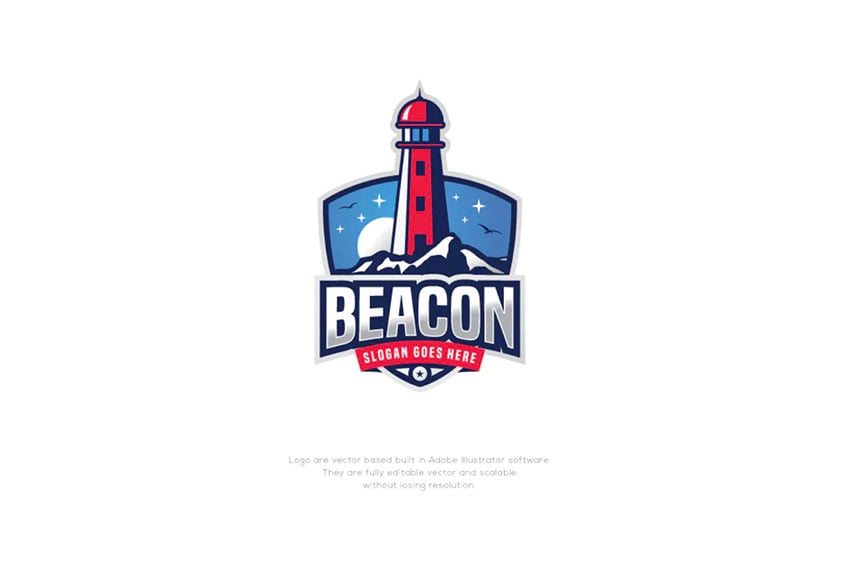 44 Best Lighthouse Logo Designs (Examples to Download!) | Envato Tuts+