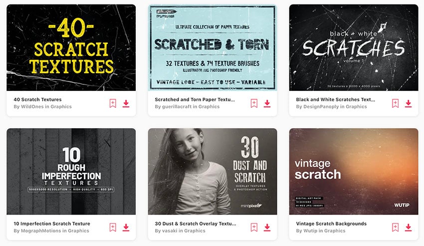 36 Best Scratch Textures to Download (PNG, PSD and More)