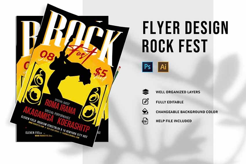 43 Best Band Flyer Designs (Punk, Rock, Metal, Party and More ...