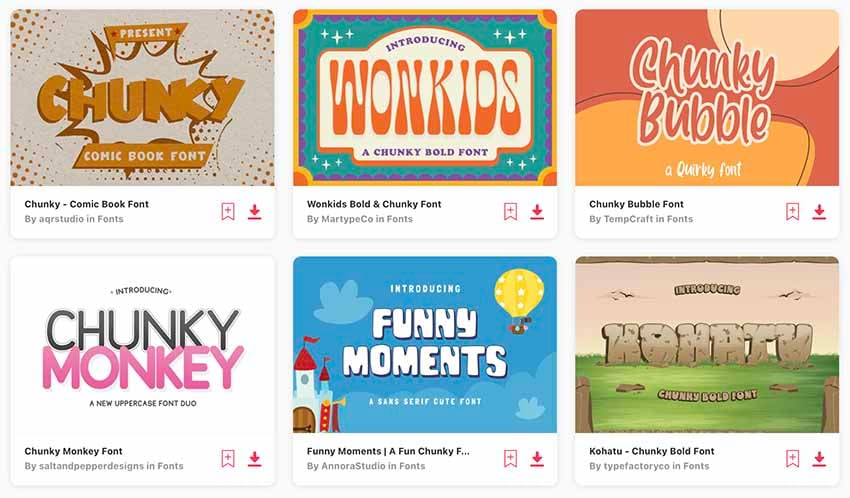 44 Best Chunky Fonts (Big, Bold, Beautiful Thick Fonts) | Envato Tuts+