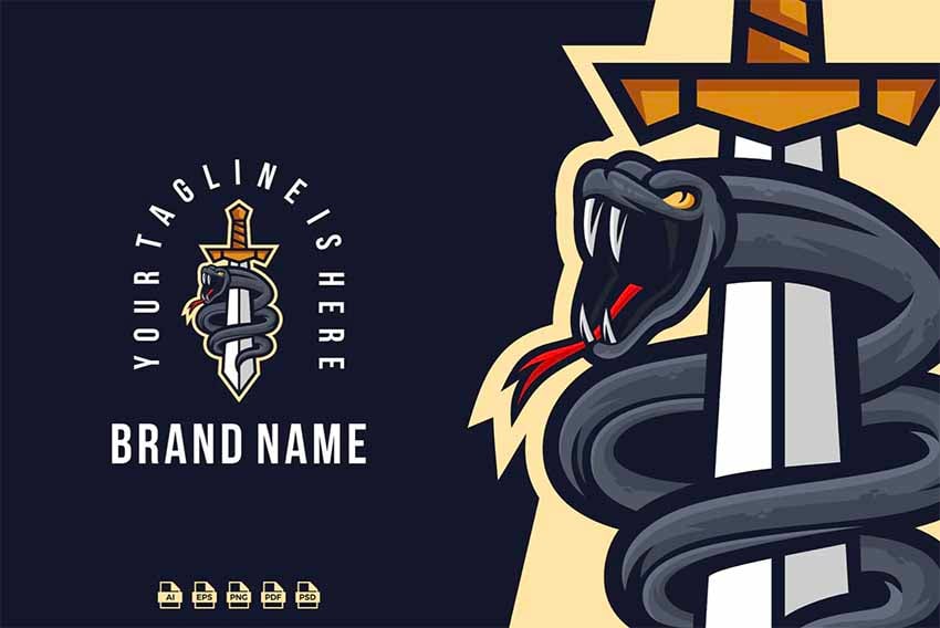 41 Best Sword Logo Designs