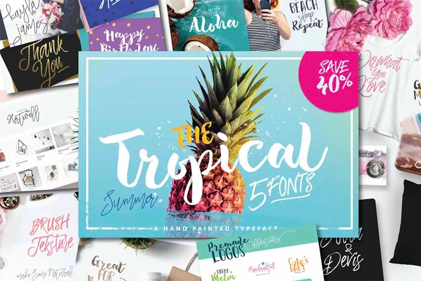 41 Stylish Tropical Fonts (Island and Beach Themed Fonts) - iDevie