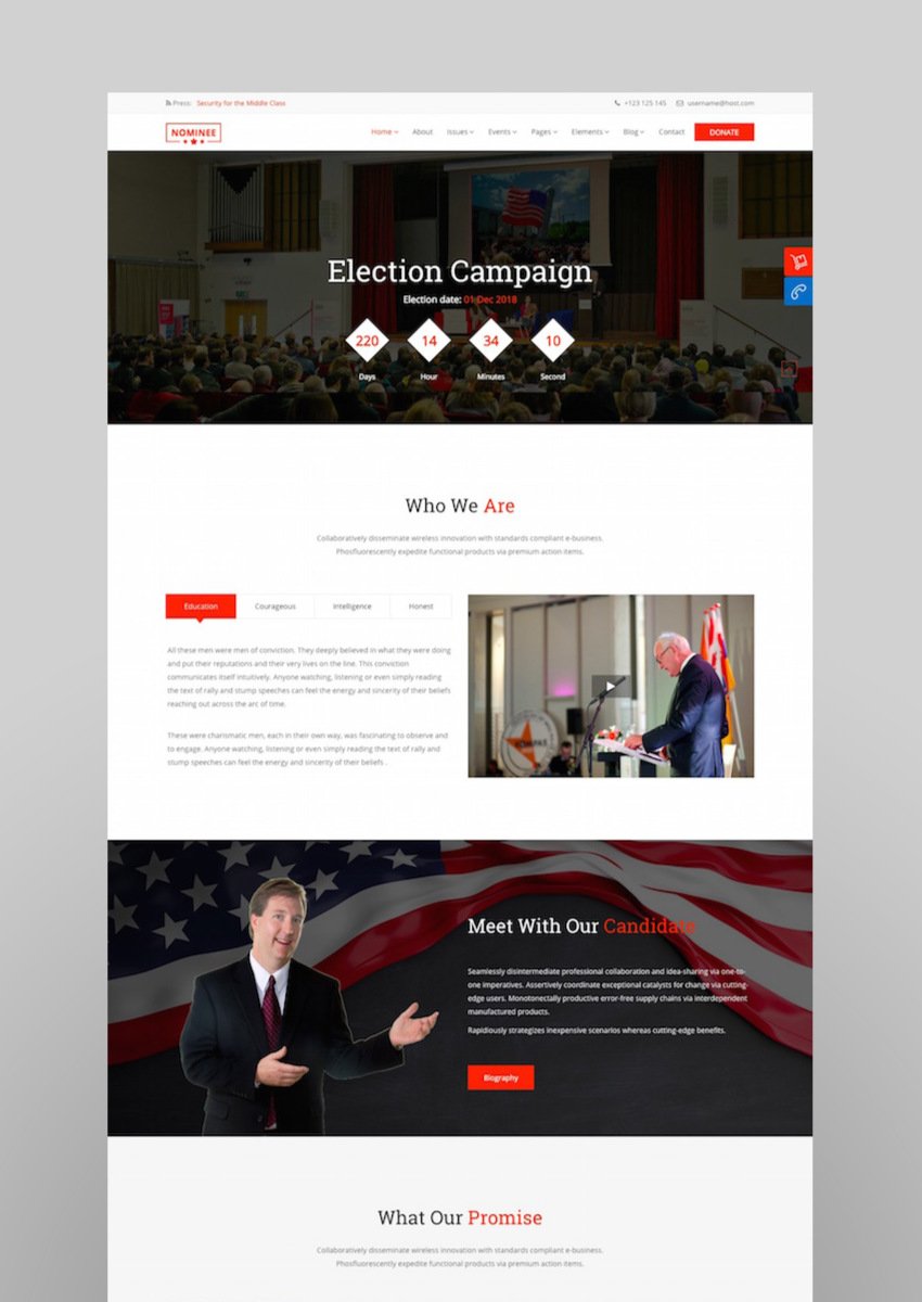 11+ Best Political WordPress Themes for Campaign & Party Websites ...