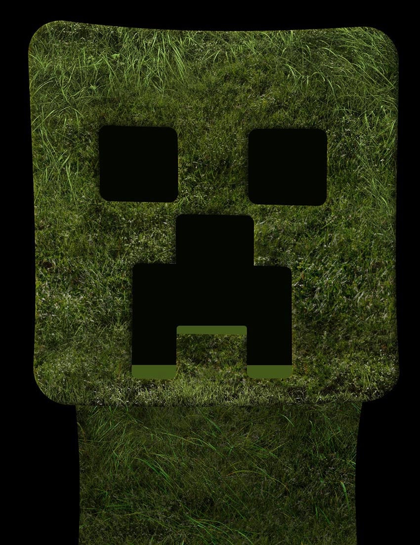 How to create a grass-textured creeper from Minecraft | Envato Tuts+