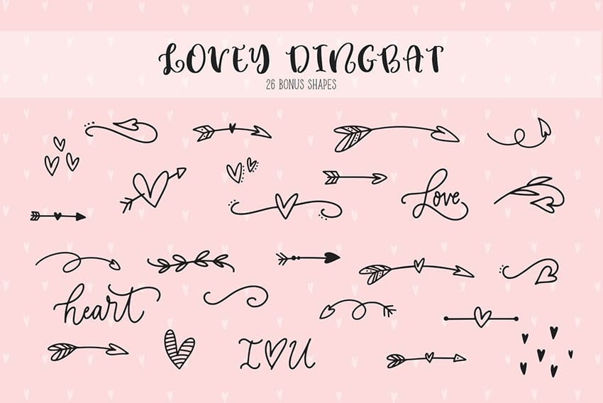 Top 42 Fuentes de Corazones (¡tipografías lindas para Cricut y ...