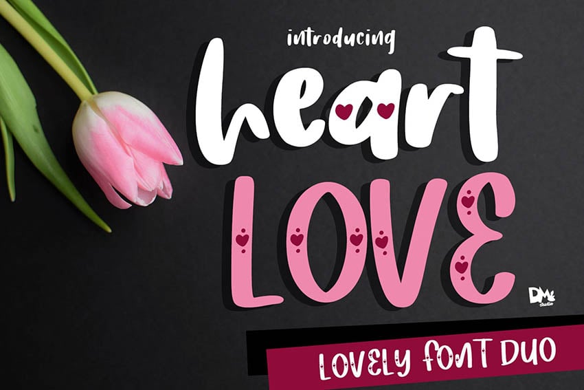 45 Best Heart Fonts (Cute Fonts for Cricut and More!)