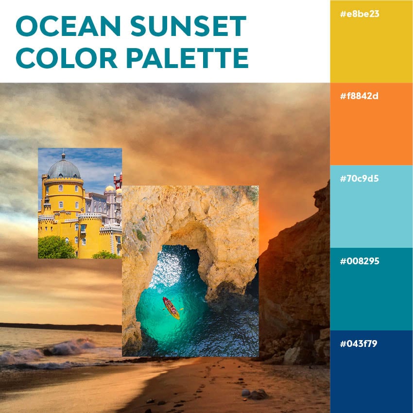 Sunset Color Palette Inspiration: Trending Palettes and Templates ...