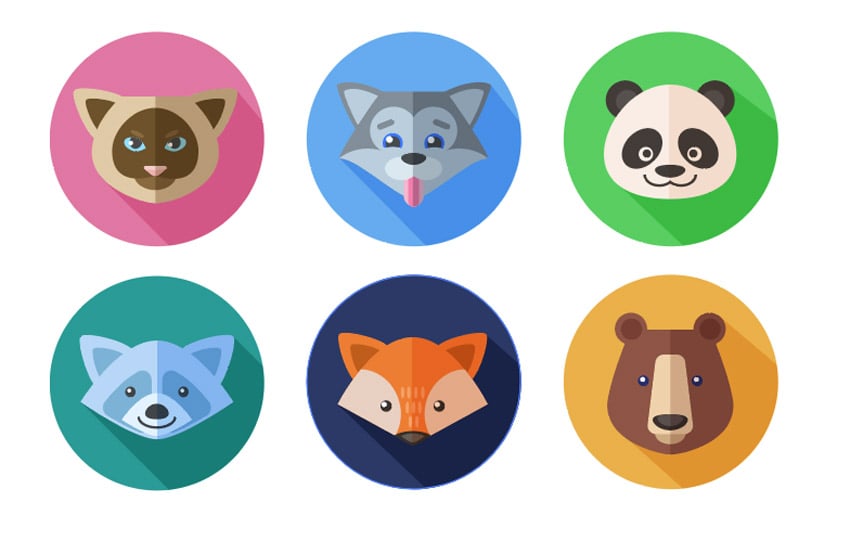 How to Create a Set of Flat Animal Icons in Adobe Illustrator: Video ...