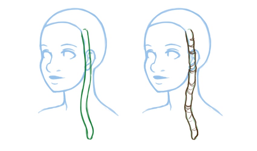How to Draw Natural, Textured, Afro Hairstyles (Afros, Locs, Braids ...