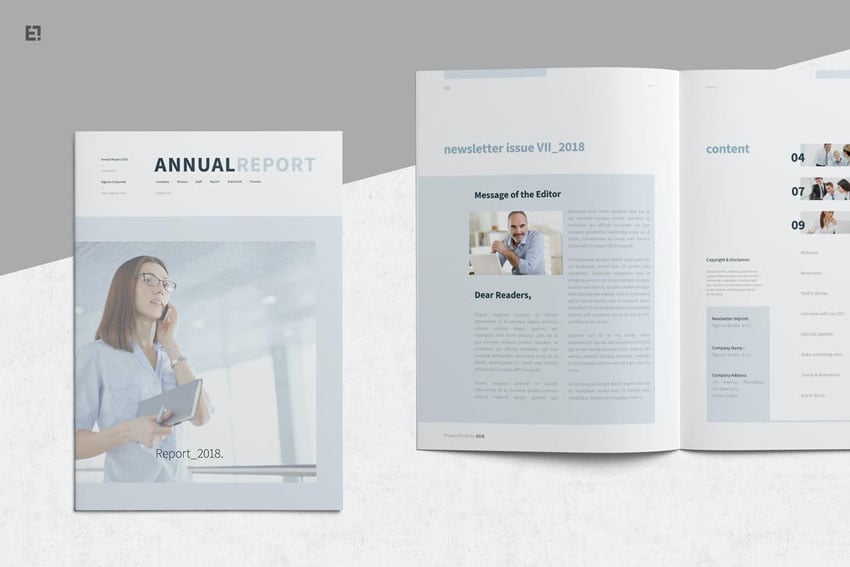 15+ Best Annual Report Layout Design Ideas for Great Results in 2025 | Envato Tuts+
