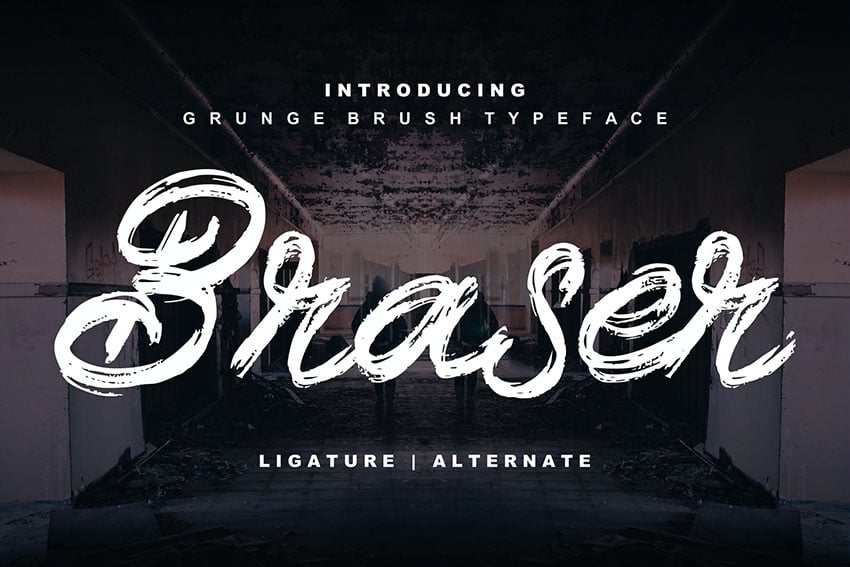 45 Best Textured Fonts (Brush, Distressed, Grunge, Metal and More ...