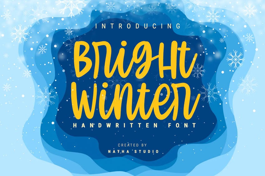 40 geniales letras de invierno (tipos de letra para descargar) | Envato ...