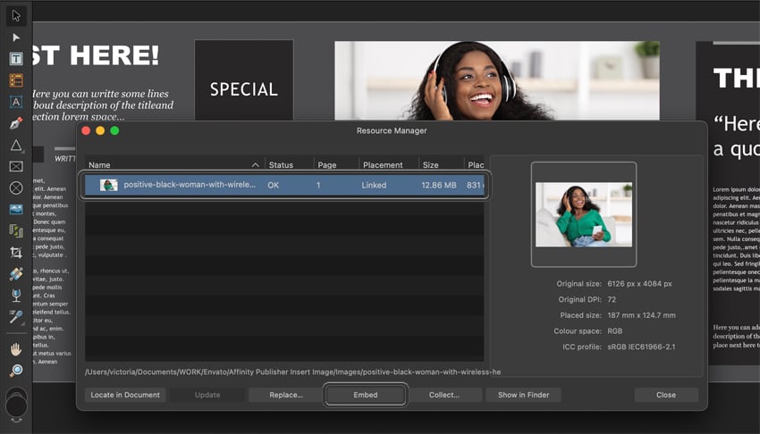 How to Insert an Image in Affinity Publisher | Envato Tuts+