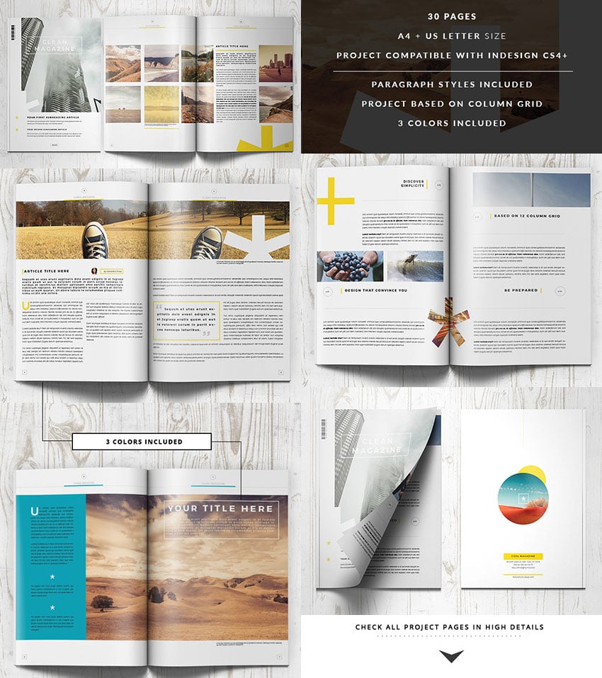 20 Template Majalah dengan Desain Tata Letak Cetak Kreatif | Envato Tuts+