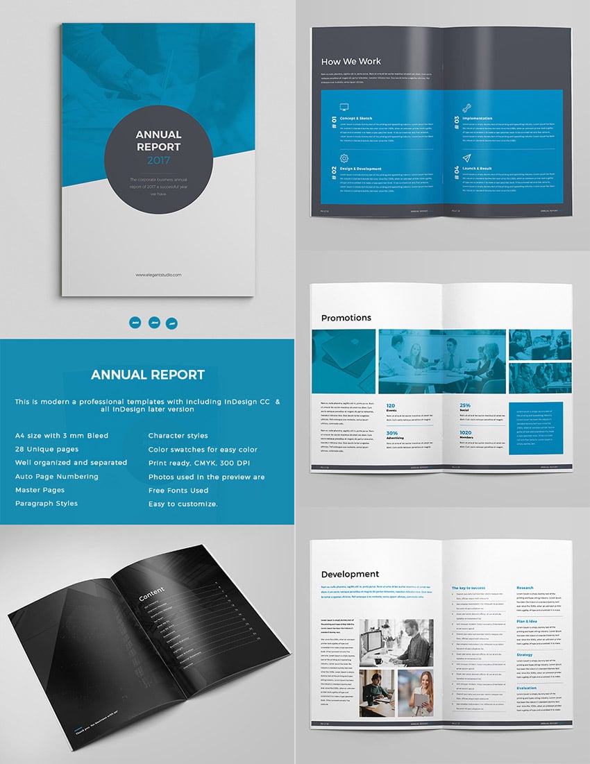 15+ modelos de relatório anual - com layouts impressionantes do ...