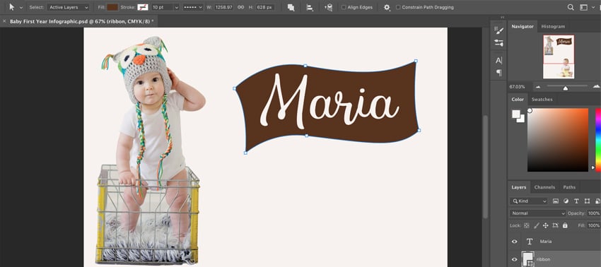 How to Create a Baby's First Year Infographic in Photoshop | Envato Tuts+