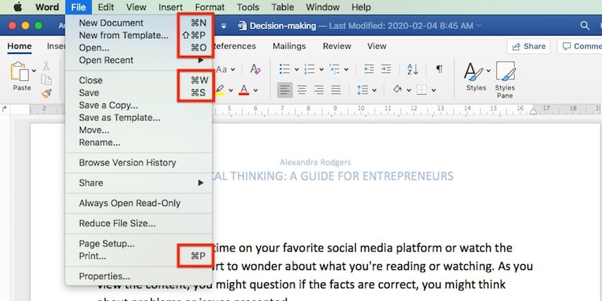30+ Best Microsoft Word Keyboard Shortcuts to Quickly Work in Docs ...