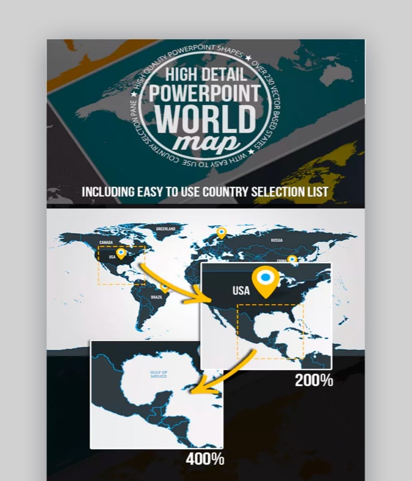 20 increíbles mapas editables para PowerPoint | Envato Tuts+