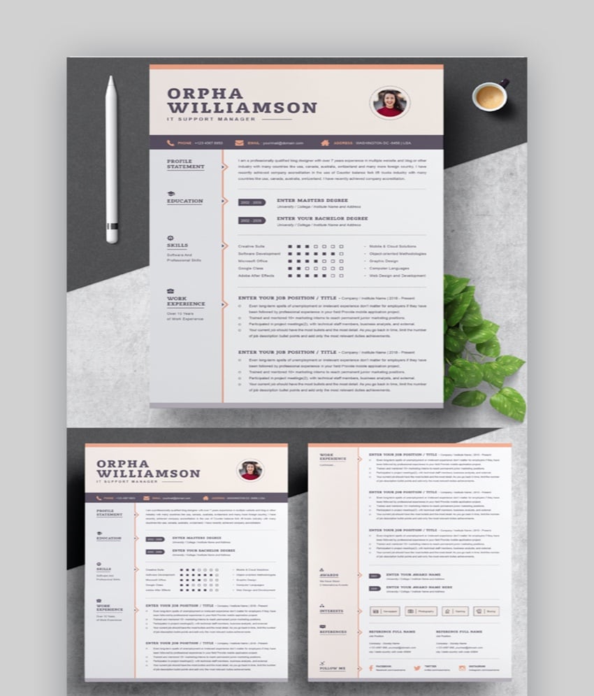 35+ Best Free Modern Teacher Resume Templates (2022)