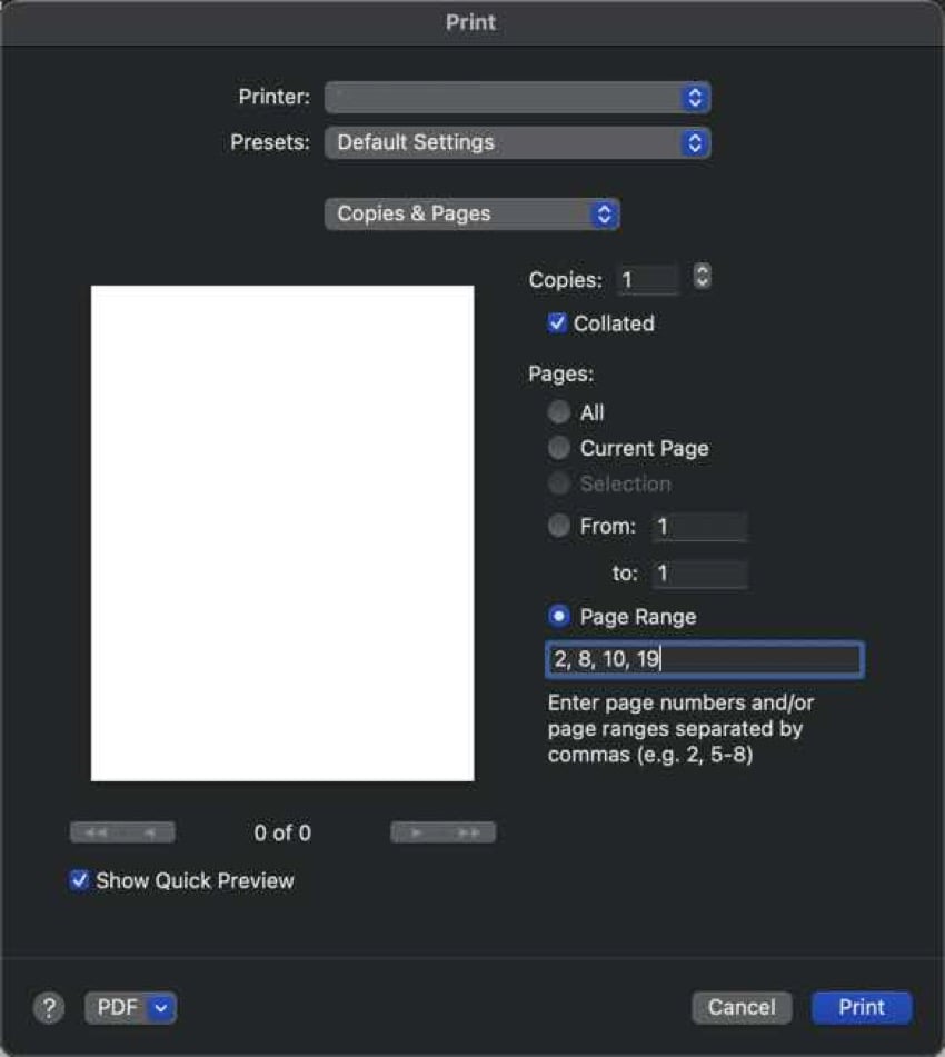 How to Quickly Print Documents in Microsoft Word