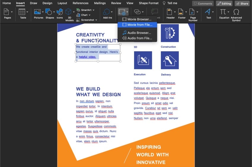 How to Quickly and Easily Insert a Video Into Microsoft Word | Envato Tuts+