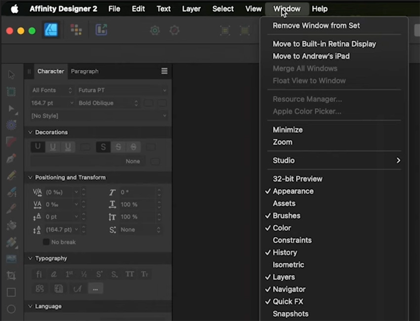 Affinity Designer 2: Get To Know The Interface | Envato Tuts+