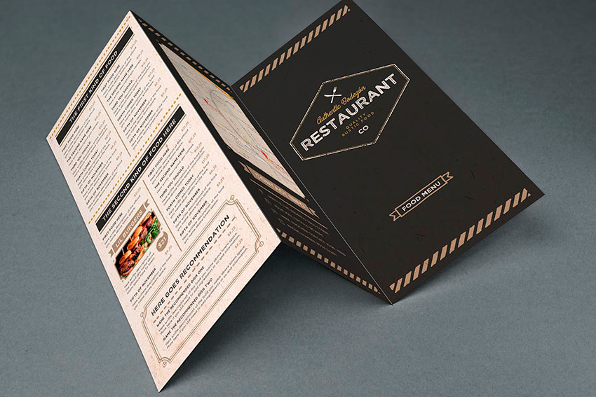 30 plantillas de menú para restaurante con diseños creativos | Envato Tuts+