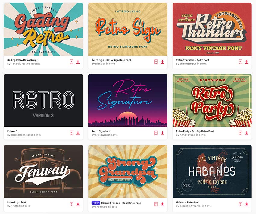 30 Cool Retro Fonts to Download In 2021