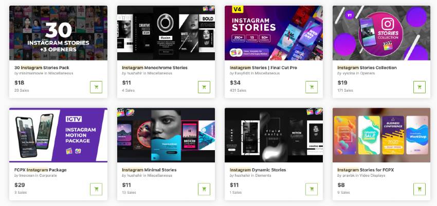 12 Top Instagram Stories Title and Text Templates for Final Cut Pro X ...
