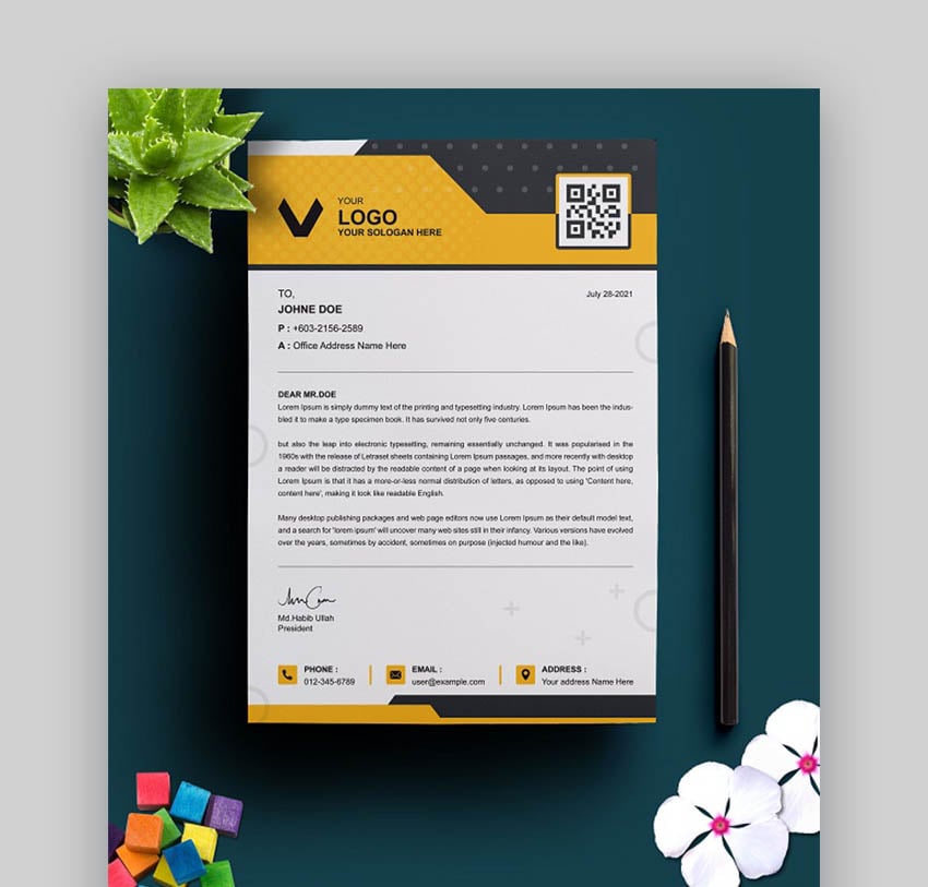 Die 20 besten kostenlosen Microsoft Word Briefkopfvorlagen für ...